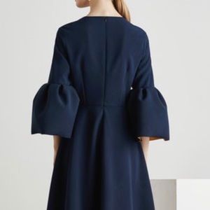 Miss Look | Dresses | Navy Blue Beautiful Bell Sleeve Midi Dress | Poshmark